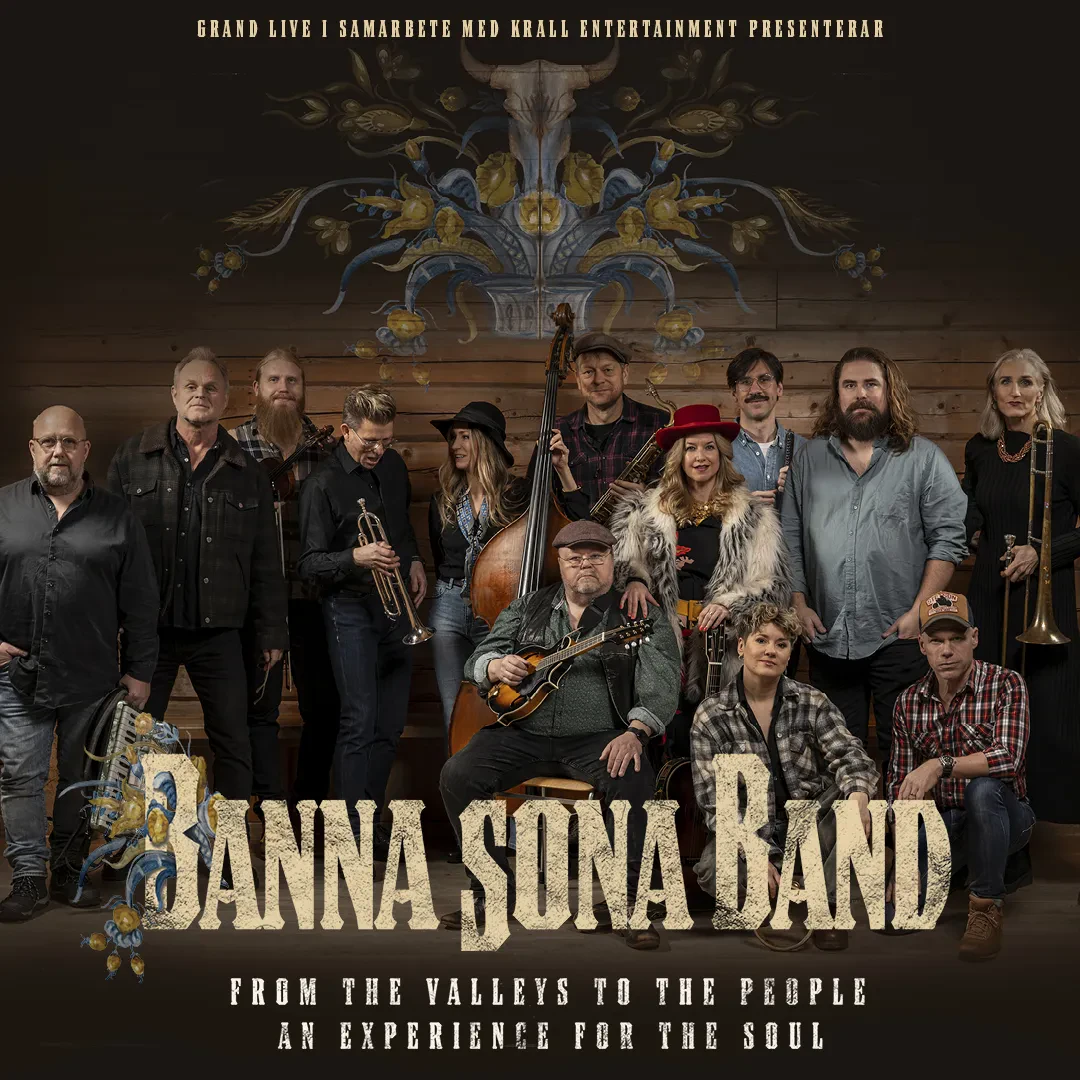 Banna Sona Band med Kalle Moraeus 2026 - Hotell & biljetter - Nöjesresor.se